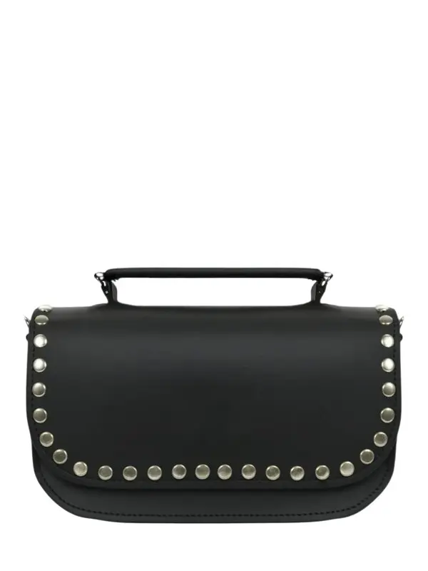 ZATCHELS Aura Studded Leather Satchel - Black