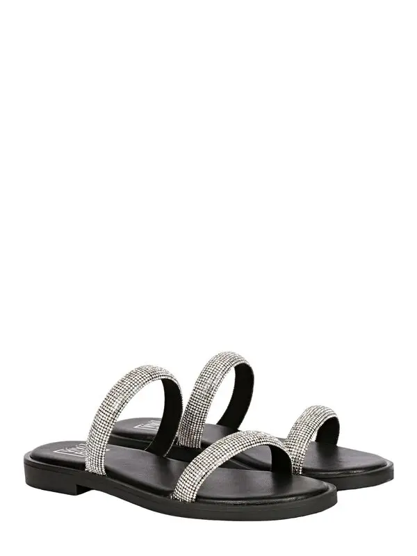 SAINT G Vivi Blu Zaeneb Crystal Sandals - Silver