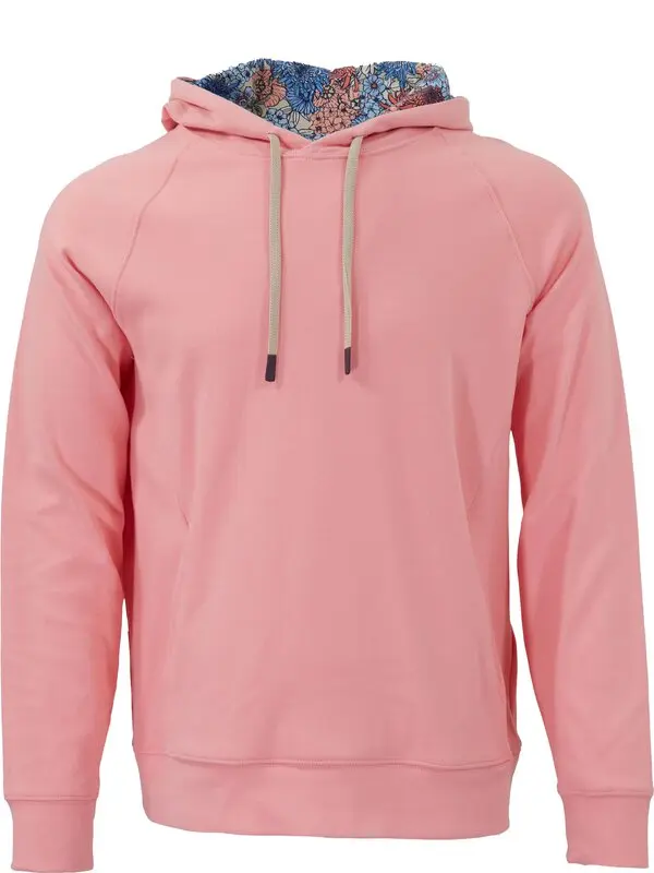 LORDS OF HARLECH Hank Fleece Hoodie - Pink