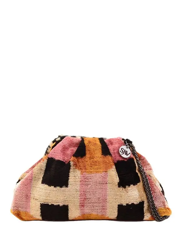 SJW BAGS LONDON Victoria Ikat Pouch Bag - Pink