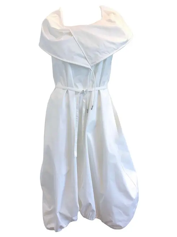 SNIDER Gardenia Midi Dress - White