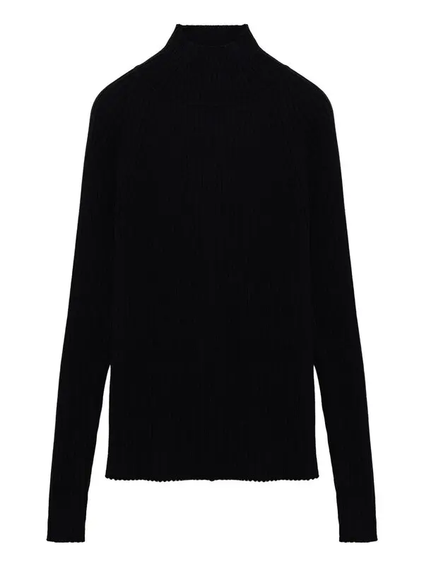 PERALUNA Britta Rib Knit Jumper - Black
