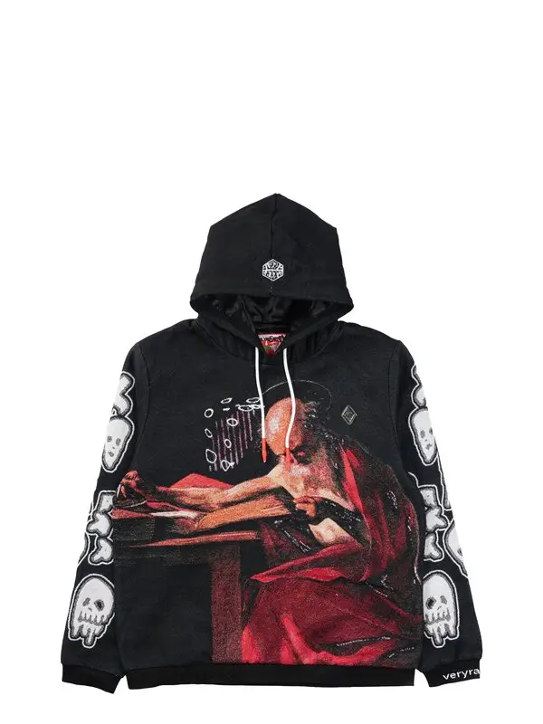 VERYRARE Saint Jerome Tapestry Hoodie - Black