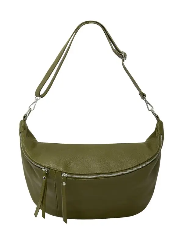 BETSY & FLOSS Emilia Large Crossbody Waist Bag - Green
