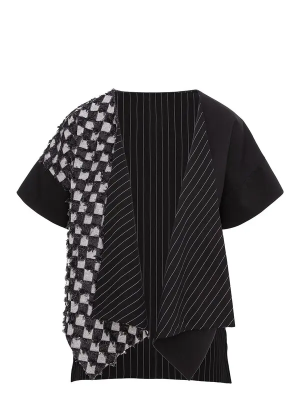 LARISA DRAGNA Duo Reversible Vest - Black/white