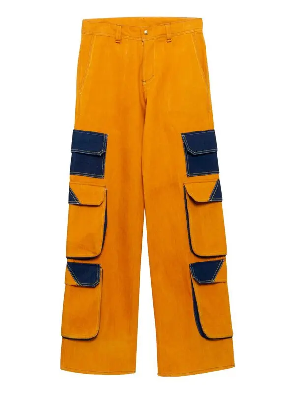 PALOMA LIRA Grunge Denim Pants - Orange