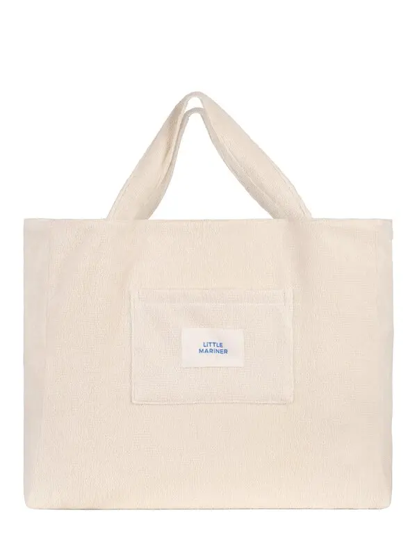 LITTLE MARINER Off- Terry Bag - White
