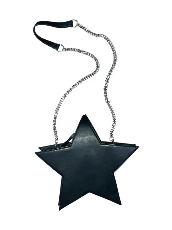 ANY OLD IRON Star Bag With Chain Strap - Black/silver