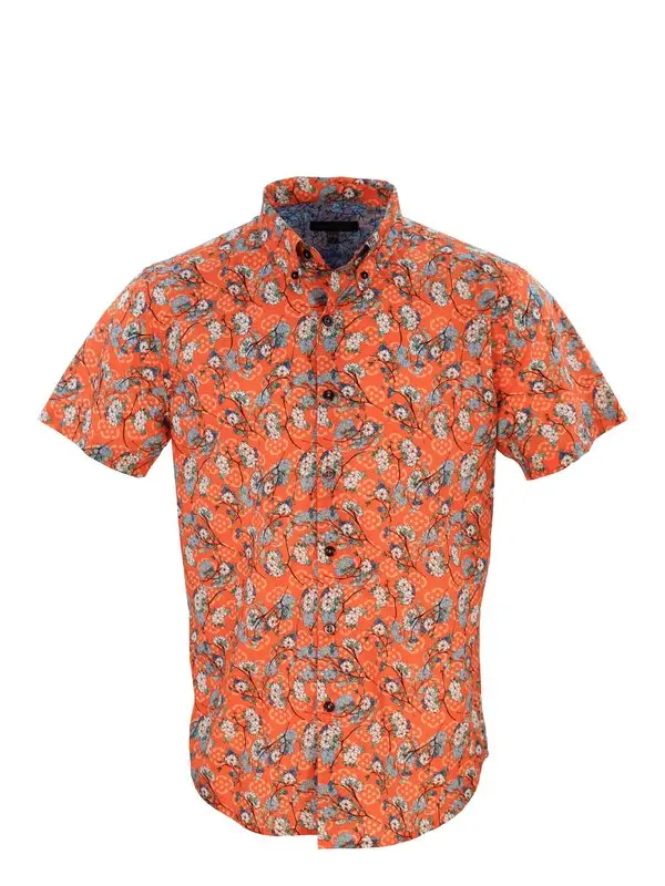 LORDS OF HARLECH Tim Blossom Canvas Coral - Orange