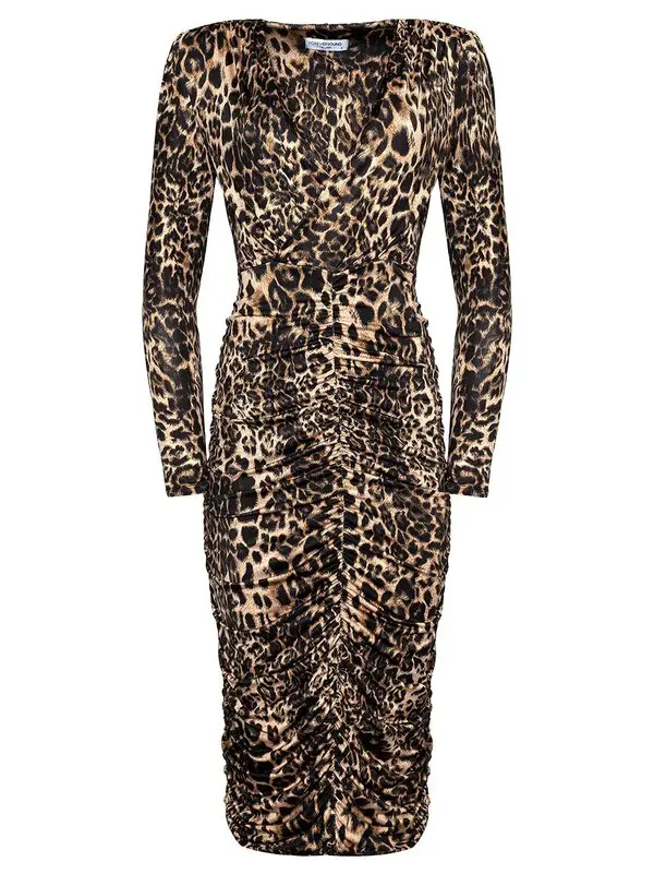 FOREVER YOUNG THE LABEL Layla Midi Dress - Brown