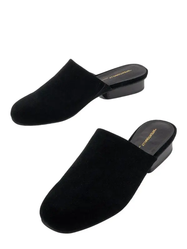 Intentionally Blank Touch Suede Slip-on Loafers - Black