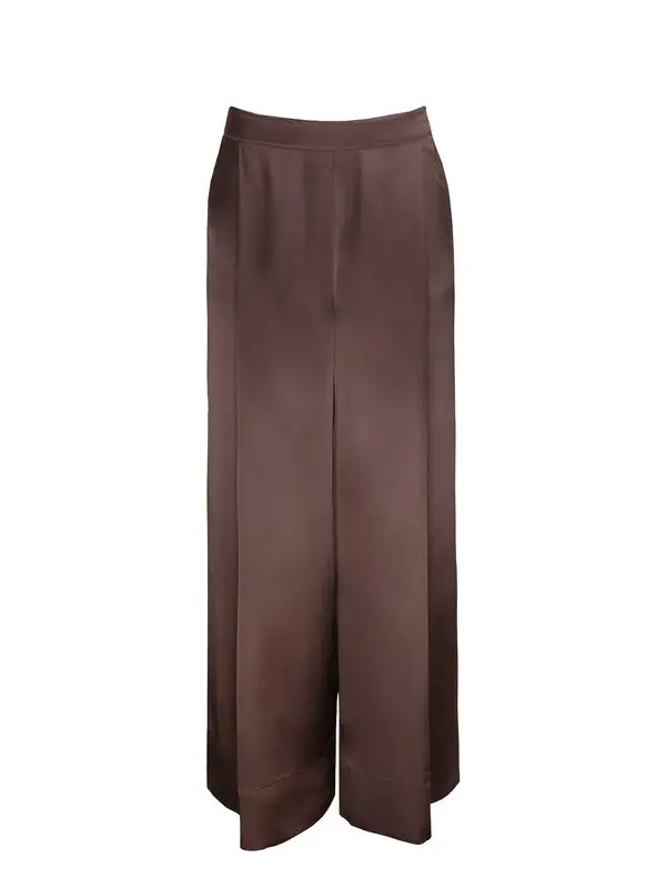 SASHA LA MER Pleated Patricia Pants - Brown