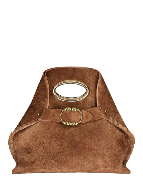 RUJ HERITAGE Madeleine Suede Bag - Brown