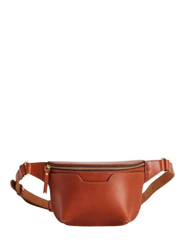 VIDA VIDA Leather Sling Belt Bag - Brown