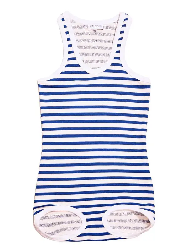 IOANA CIOLACU Striped Sleeveless Body - Blue/white