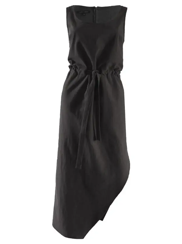 JOELEEN TORVICK Tank Midi Dress With Cinched Waist - Black
