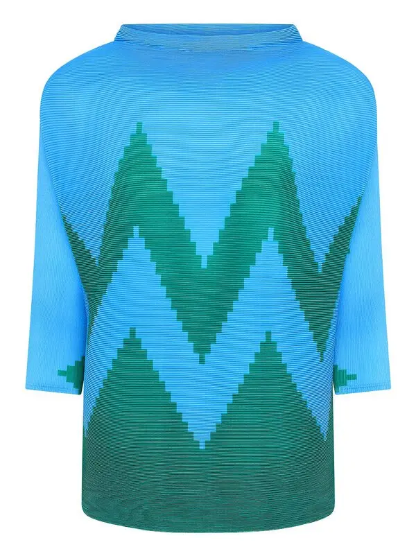 BEATRICE VON TRESCKOW Zig Zag Print Jumper - Blue