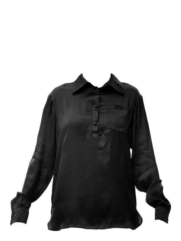 MAISON BOGOMIL Pullover Shirt With Collar - Black