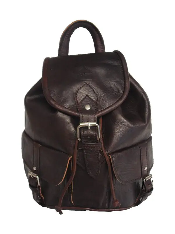 BERBER LEATHER The Larache Small Rucksack - Brown