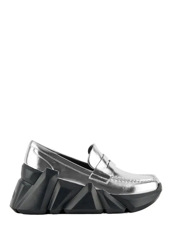 United Nude Space Kick Loafer - Silver/black