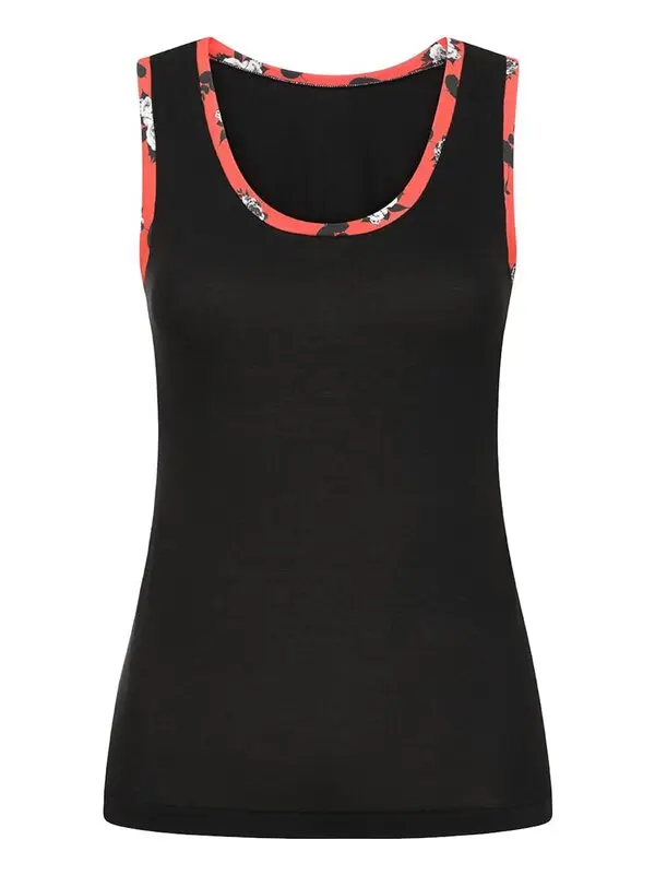 SOPHIE CAMERON DAVIES Sleeveless Lyocell/cotton Blend Top - Black