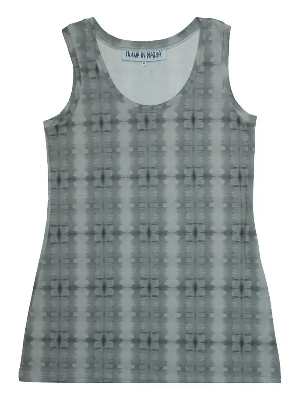 TRAMP IN DISGUISE Seismograph Sleeveless Top - Grey