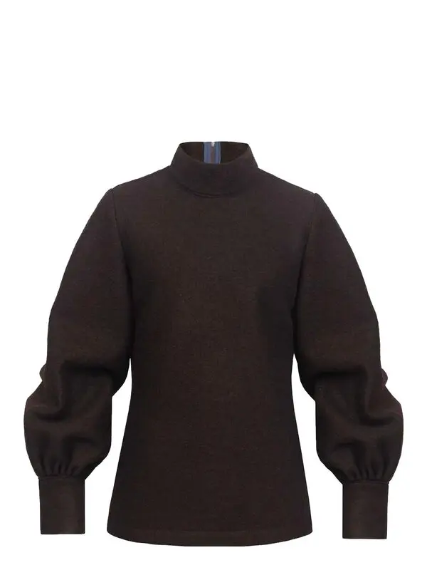 VAN BRUSSEL Lior Bell Sleeve Jumper - Brown