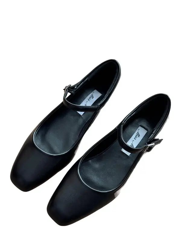 MISS MAY THE BRAND Mary Jane Flats - Black