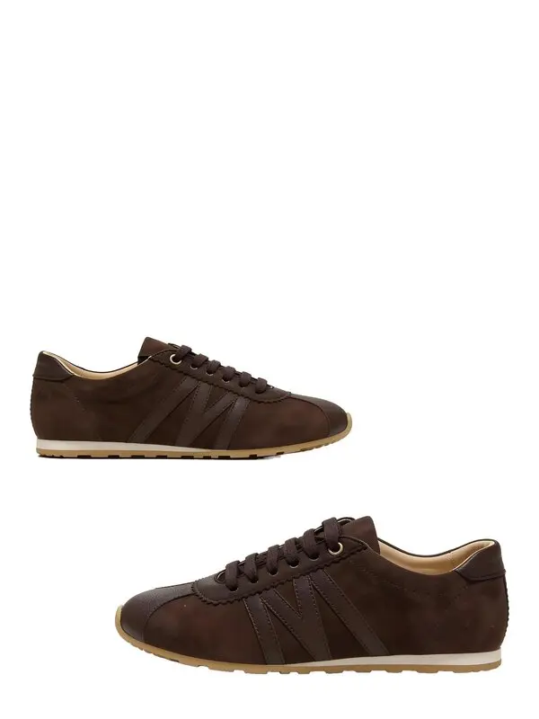 BY VIRGO Arden Handcrafted Leather Sneakers - Brown