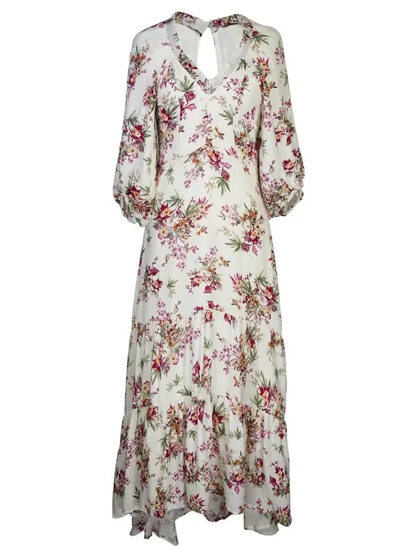 JENNAFER GRACE Floral Maxi Dress - White