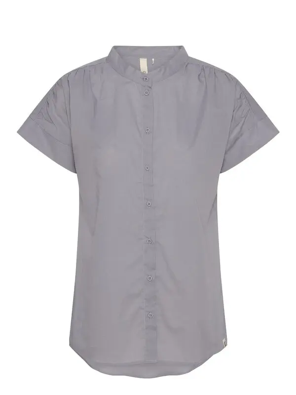 GROBUND Mila Short Sleeve Shirt - Grey