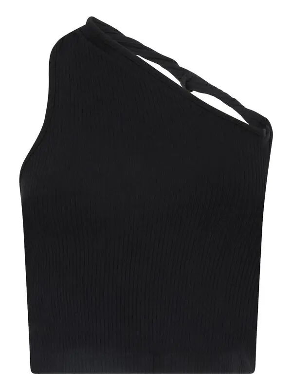 SOUR FIGS Two-way Single-shoulder Top - Black