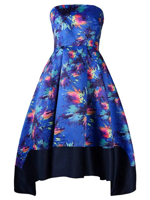 EMMA WALLACE Lucienne Strapless Dress - Blue