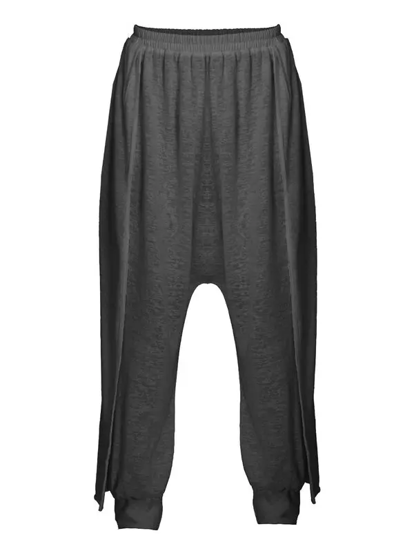 ZHENABIA Suhan Salvar Harem Pants - Grey/black