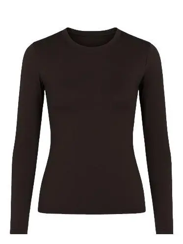 CONQUISTA Long Sleeve Jersey Top - Brown