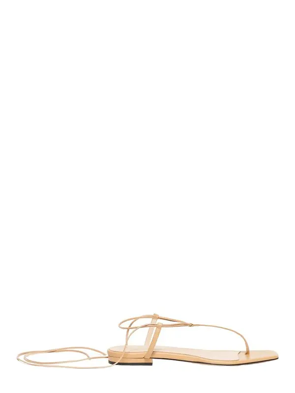 MIYANA BERLIN Fleur Strappy Sandals - Beige/black