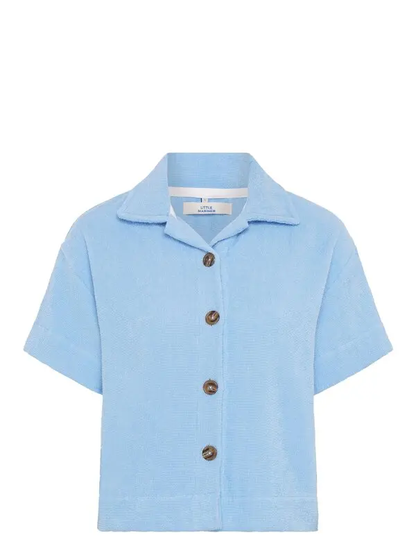 LITTLE MARINER Coastal Terry Shirt - Blue