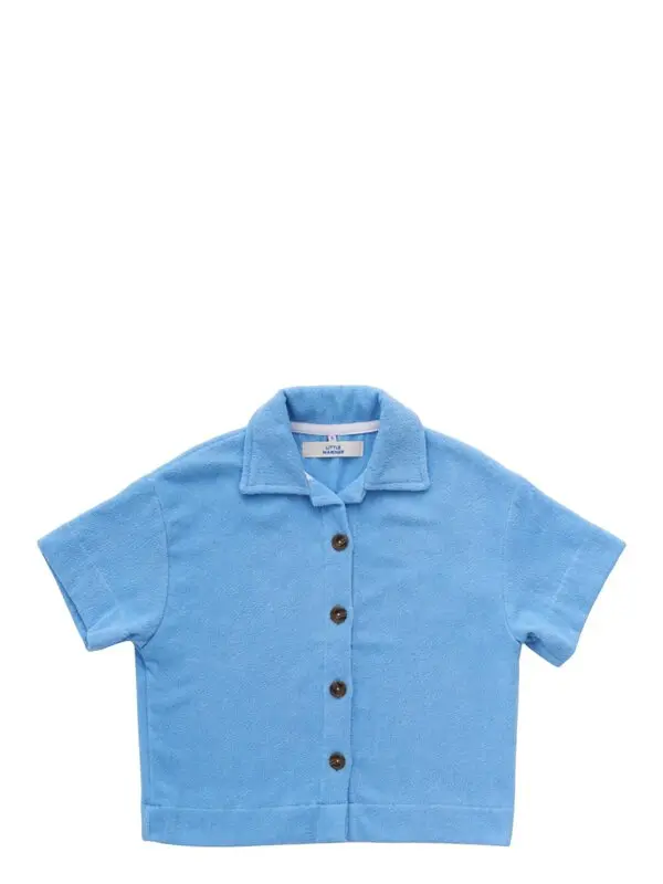LITTLE MARINER Coastal Terry Shirt - Blue