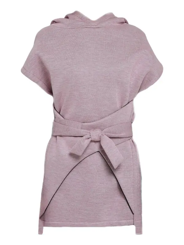 MONOSUIT Reversible Tunic Kimono With Hoodie And Strap - Pink/black