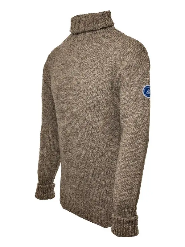 ARTHUR BEALE Beerenberg Oiled Wool Pullover - Grey