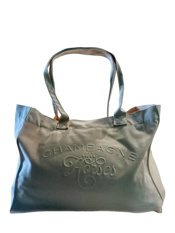 CHAMPAGNE & HORSES The Bottomless Weekender Bag - Grey
