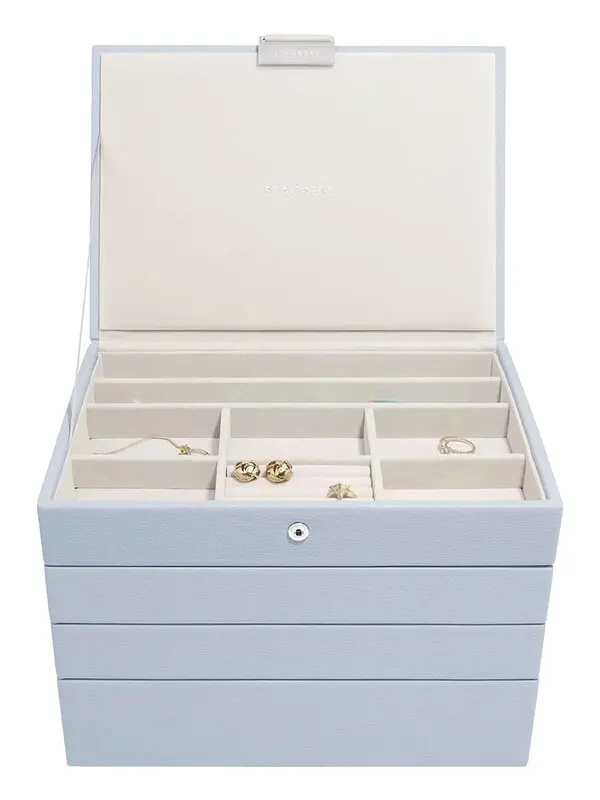 STACKERS Classic Jewelry Box Set Of Four - Blue