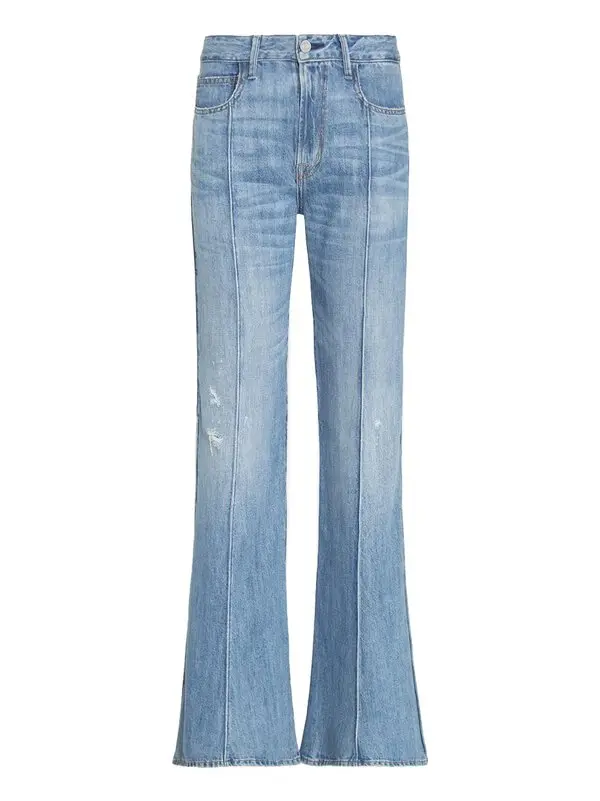 NOEND Winona High Rise Wide Flare Jeans - Blue