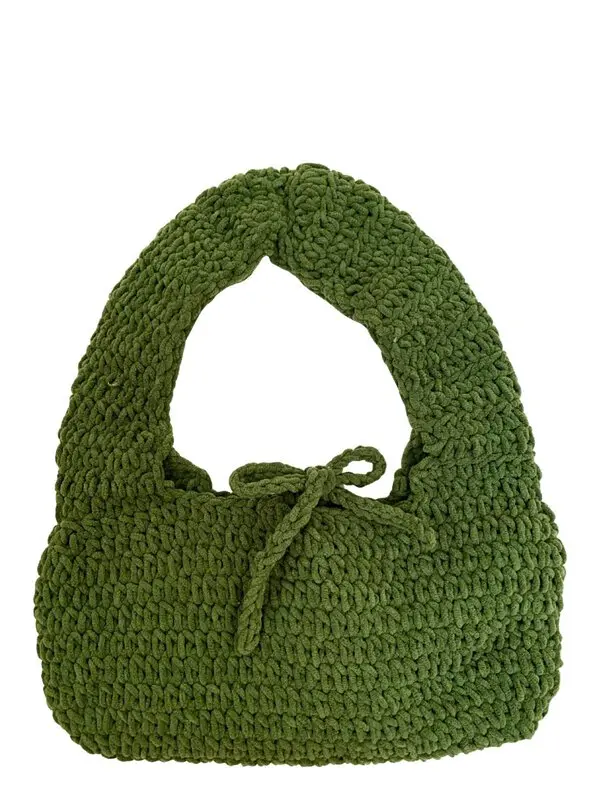Pink Haley Emilia Knit Hobo - Green