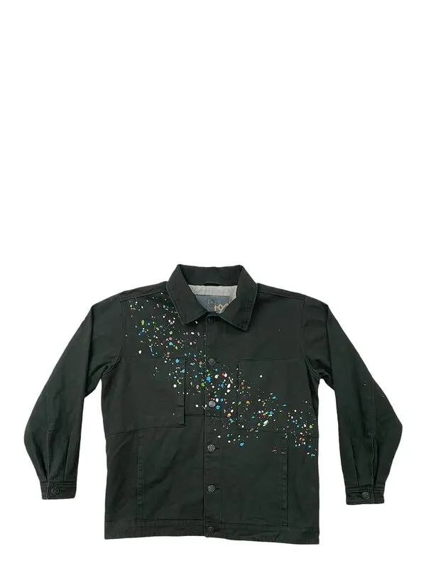ZASTASTUDIO Color Palette Raw Denim Jacket - Green