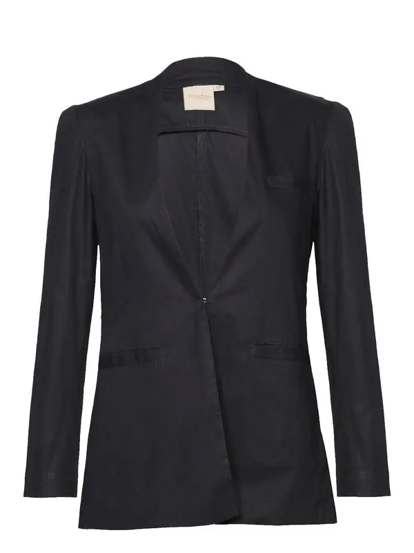 REISTOR Cotton Blazer - Black