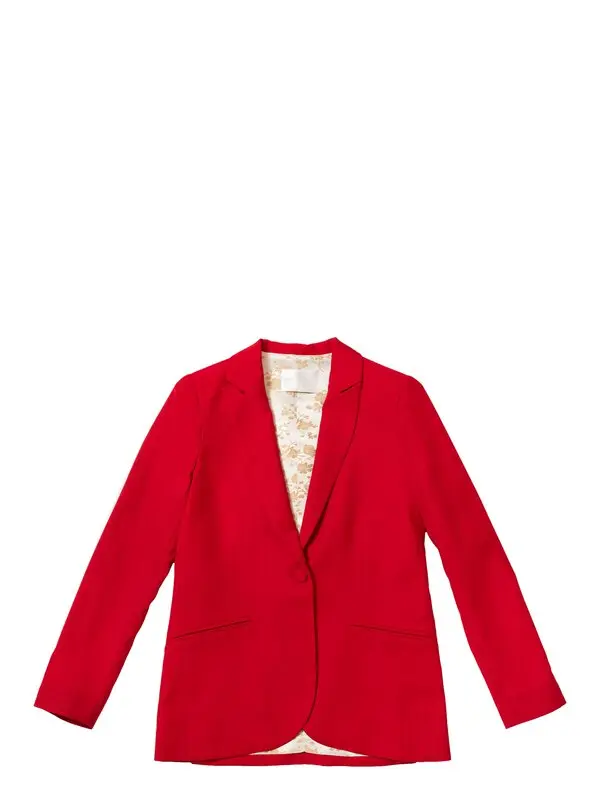 LINDSAY NICHOLAS NEW YORK Elizabeth Tailored Jacket - Red