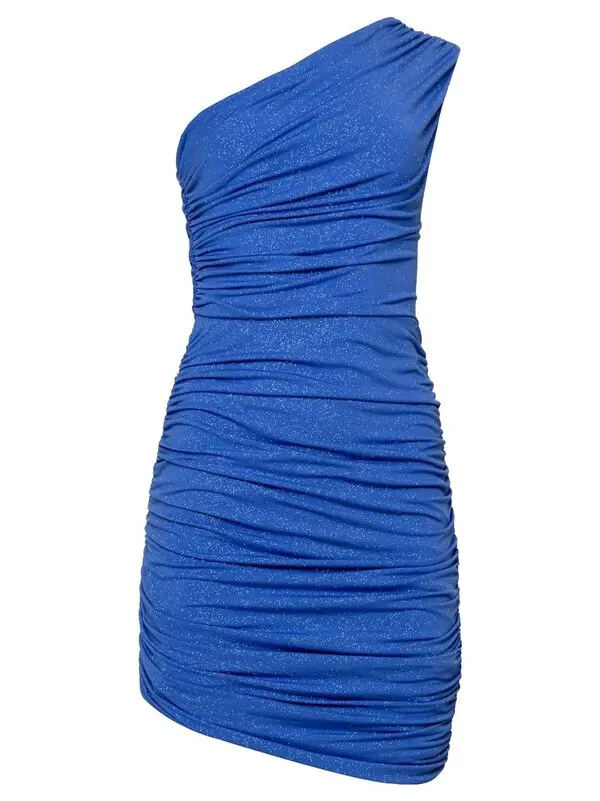 FOREVER YOUNG THE LABEL Adriana Glitter Mini Dress - Blue