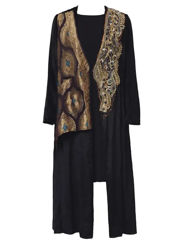 SANIYA KHAN Orient Gallery Jacket Dress - Black