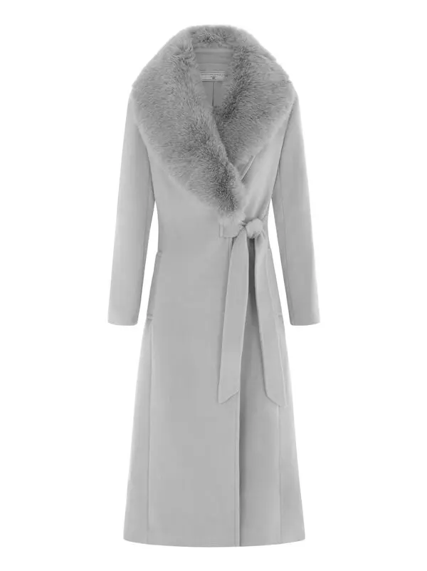 HORTONS ENGLAND Windsor Cashmere Blend Coat - Grey